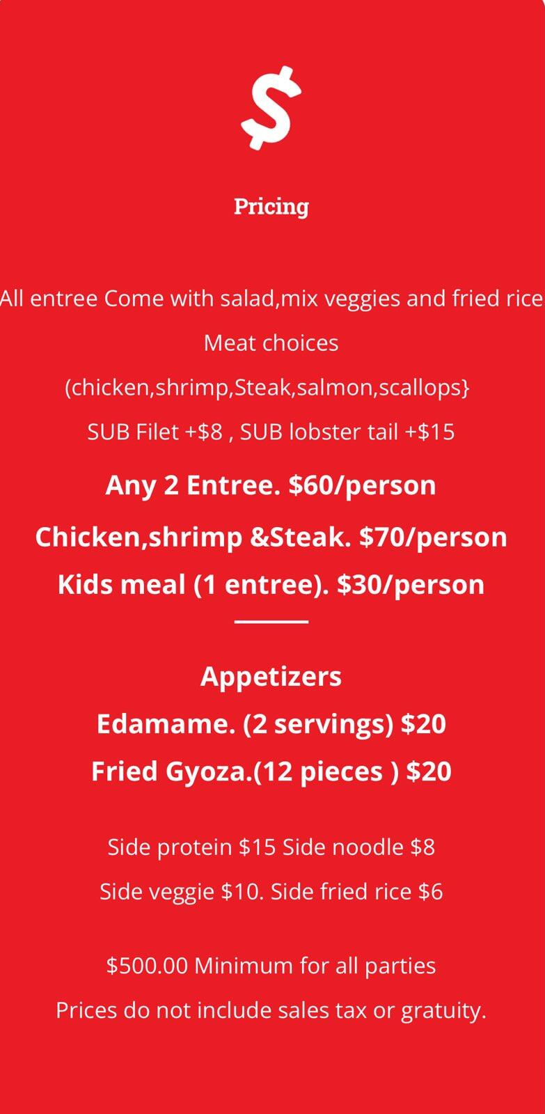 Mr Hibachi At Home Offers In-Home Hibachi Party in Pensacola, FL 32504